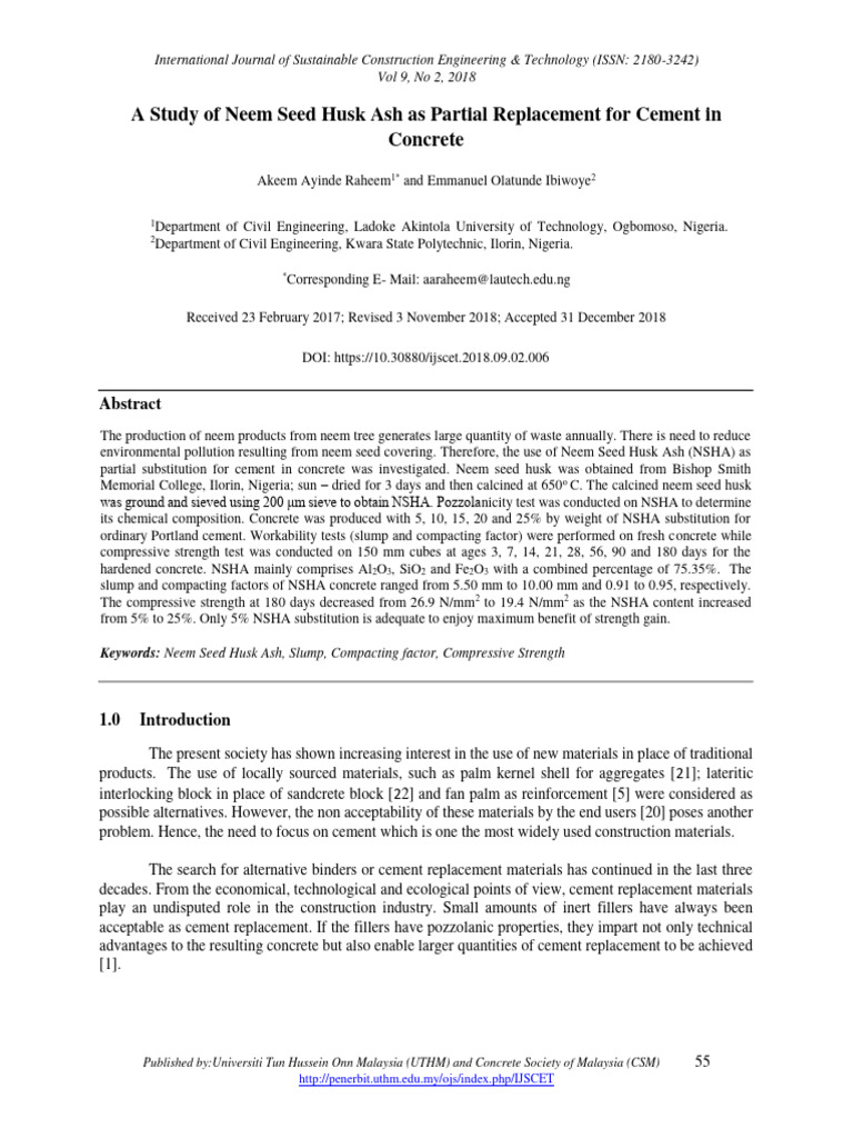 Aa Raheem Nsha | PDF | Concrete | Cement