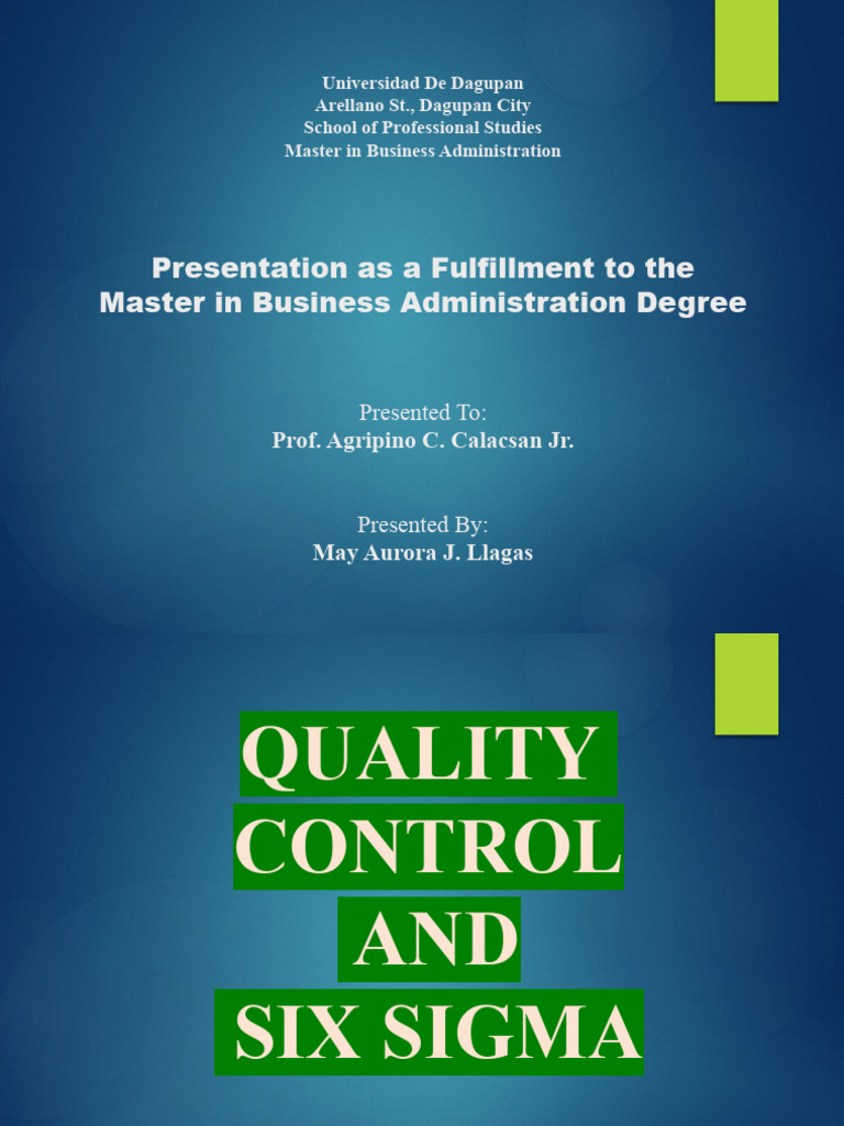 Quality Control and Six Sigma | Download Free PDF | Six Sigma | Standard Deviation