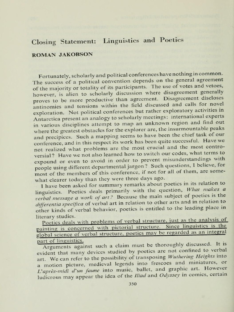 Jakobson | PDF