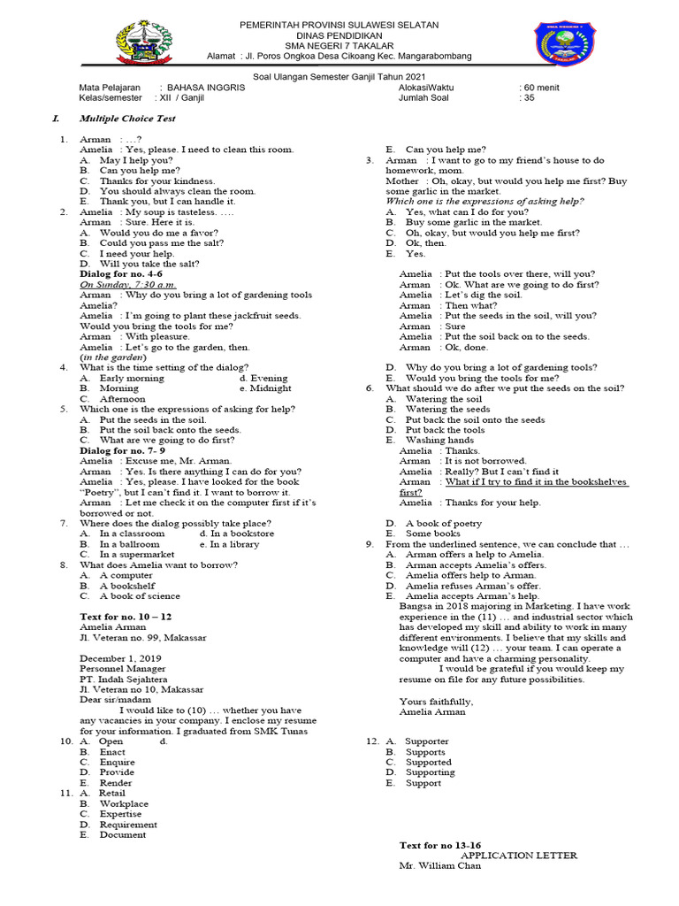 Soal Semester Ganjil KLS Xii 2021 | PDF | Planets In Astrology | Planets