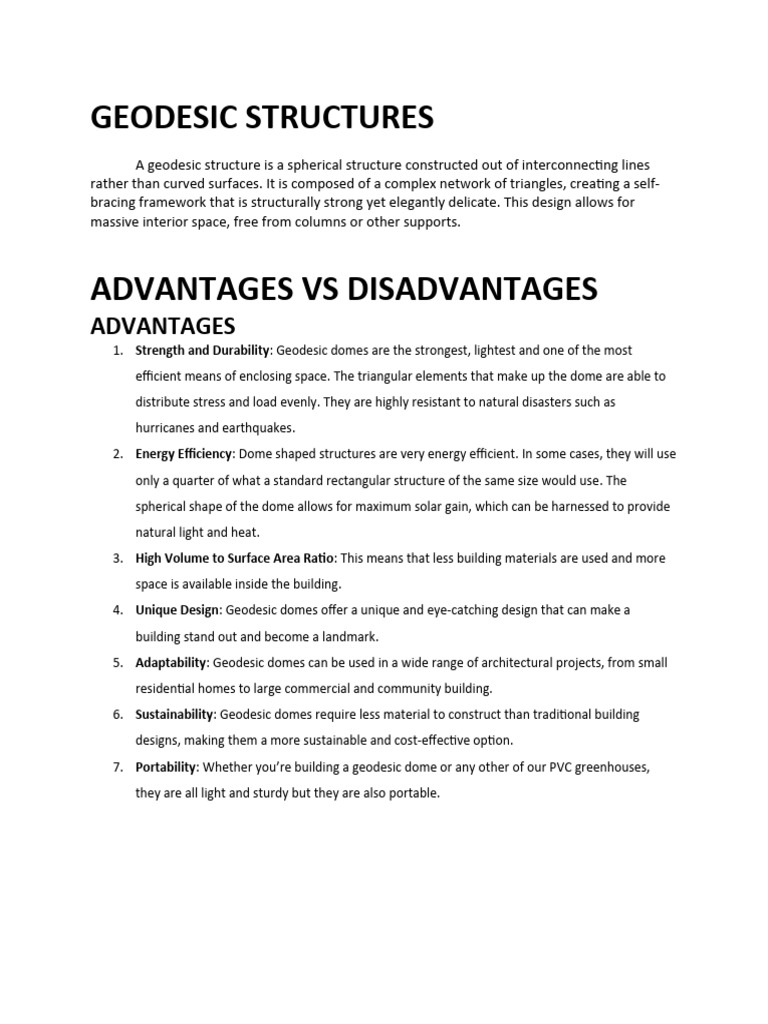 Geodesic Structures Initial Research | PDF | Dome | Triangle