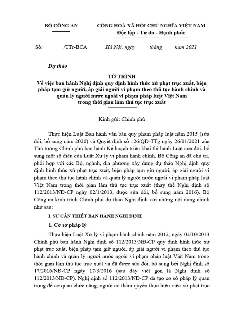 Du Thao To Trinh | PDF