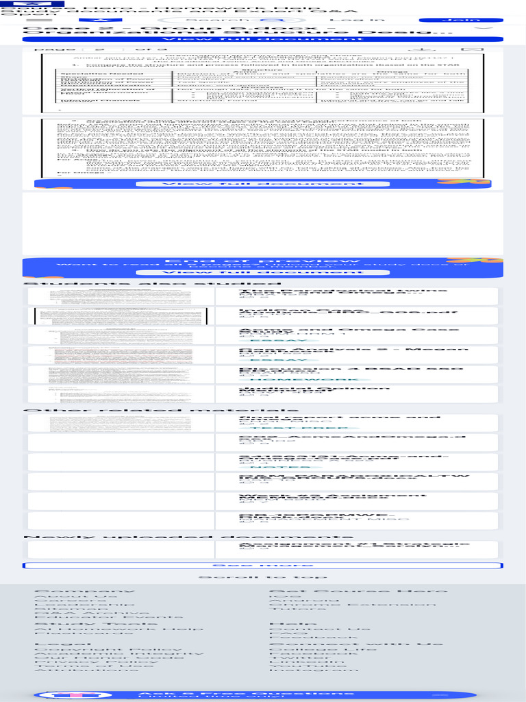 Case 2 - Group 6.docx - Organizational Structure… 2 | PDF | Organizational Structure | Business