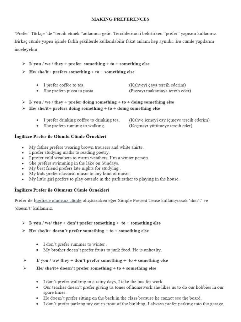 Making Preferences | PDF