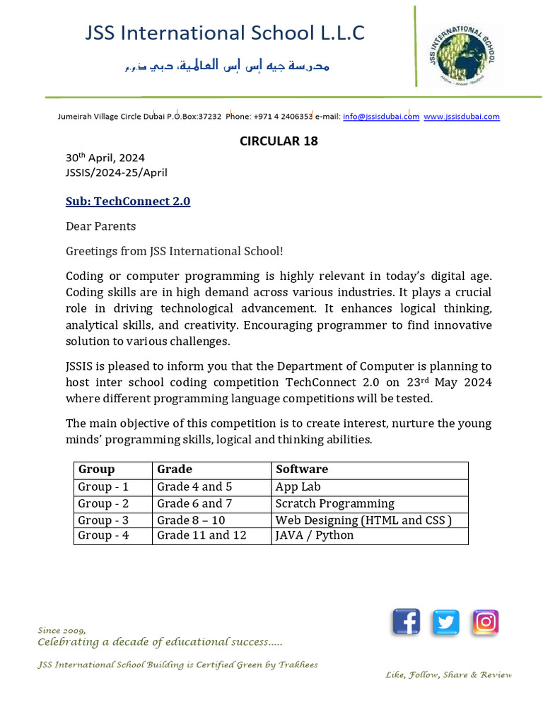 Inter School Coding Competition 2024 | PDF | Computer Programming ...