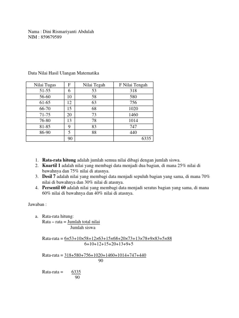 Diskusi 3 Statistika Pendidikan | PDF | Karier & Perkembangan