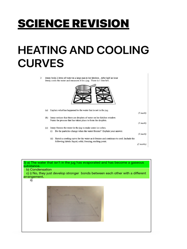 Science Revision Worked Examples With Questions at The End: P4 Heating ...