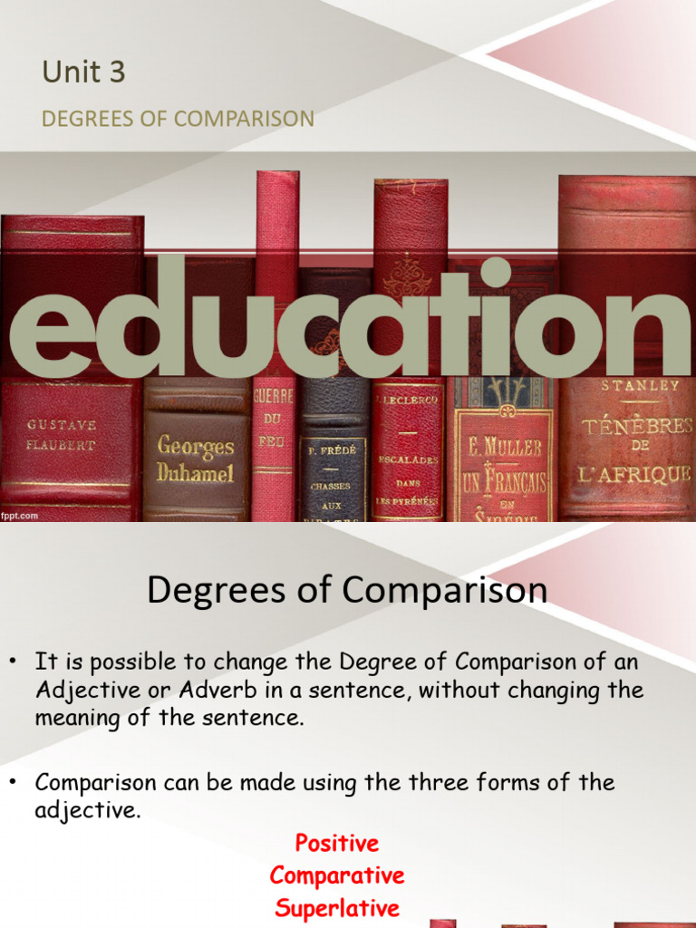 Understanding Degrees of Comparison | PDF | Adverb | Grammar