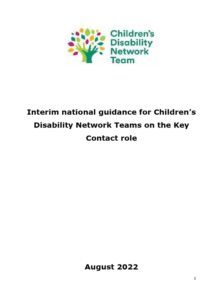 Key Contact Role in Children's Disability Teams | PDF | Disability ...