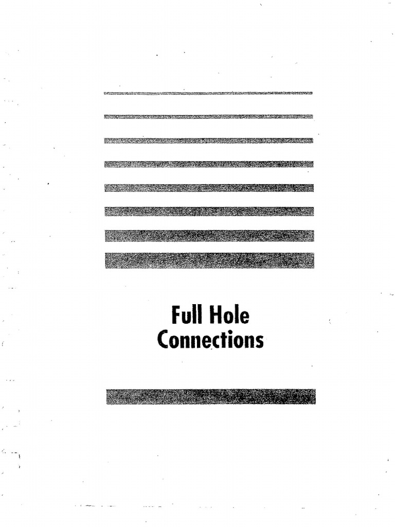 Full Hole Connections | PDF