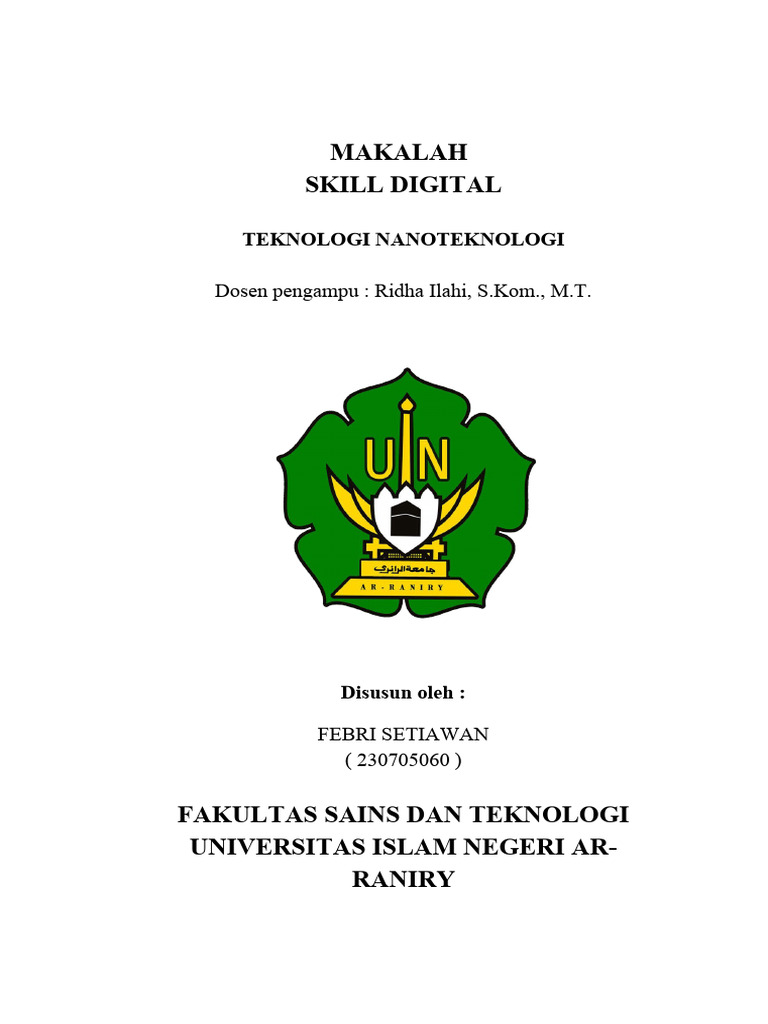 Febri Setiawan (230705060) - Teknologi Nanoteknologi - SKILL DIGITAL | PDF