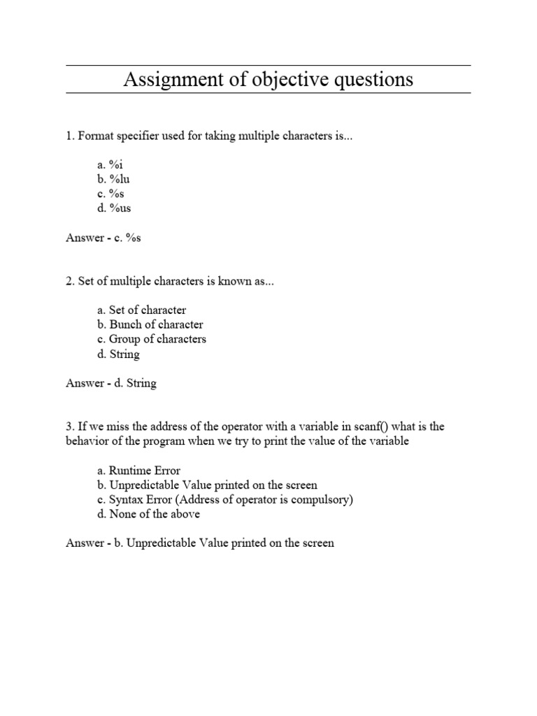 Assignment 19 Characterarray Ans Pdf C Programming Language String Computer Science 