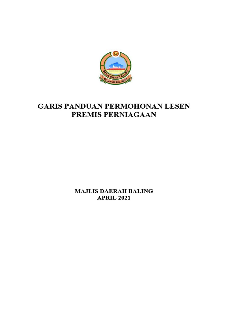 GP Lesen Premis Perniagaan MD Baling | PDF