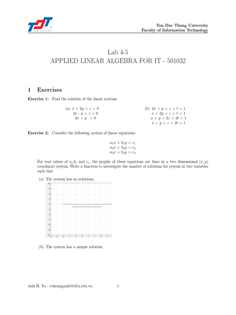 Lab4 5 | PDF | System Of Linear Equations | Algebra