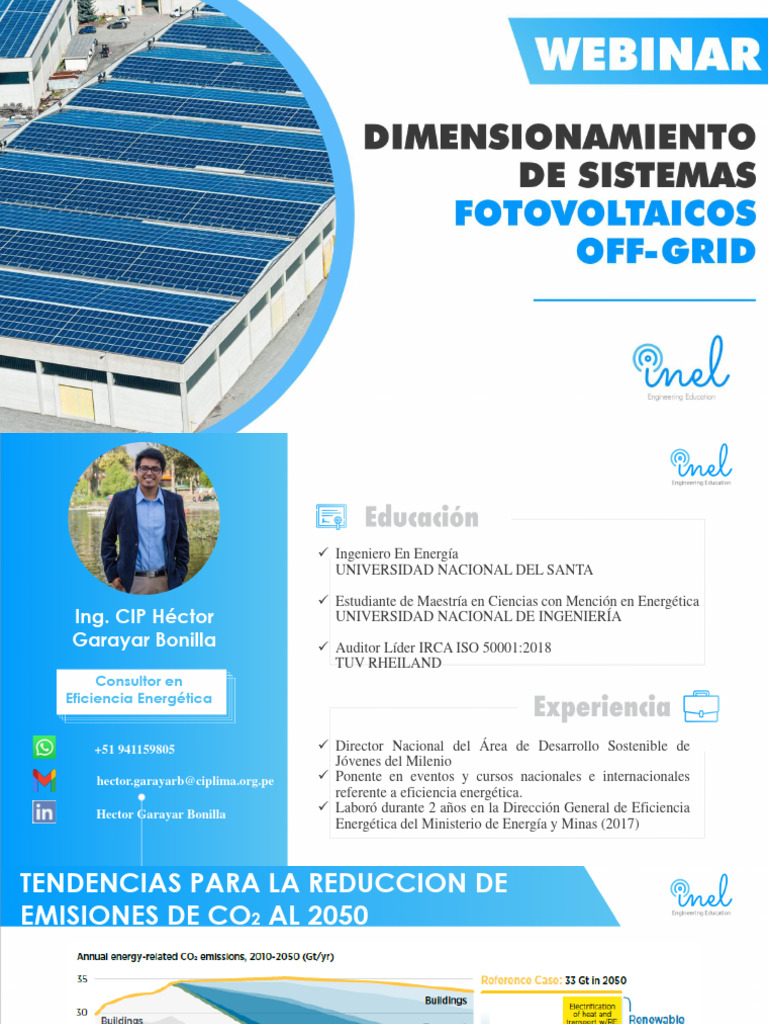 Inel - Dimensionamiento de Sistemas Fotovoltaicos Off-Grid | PDF | Fotovoltaica | Panel solar