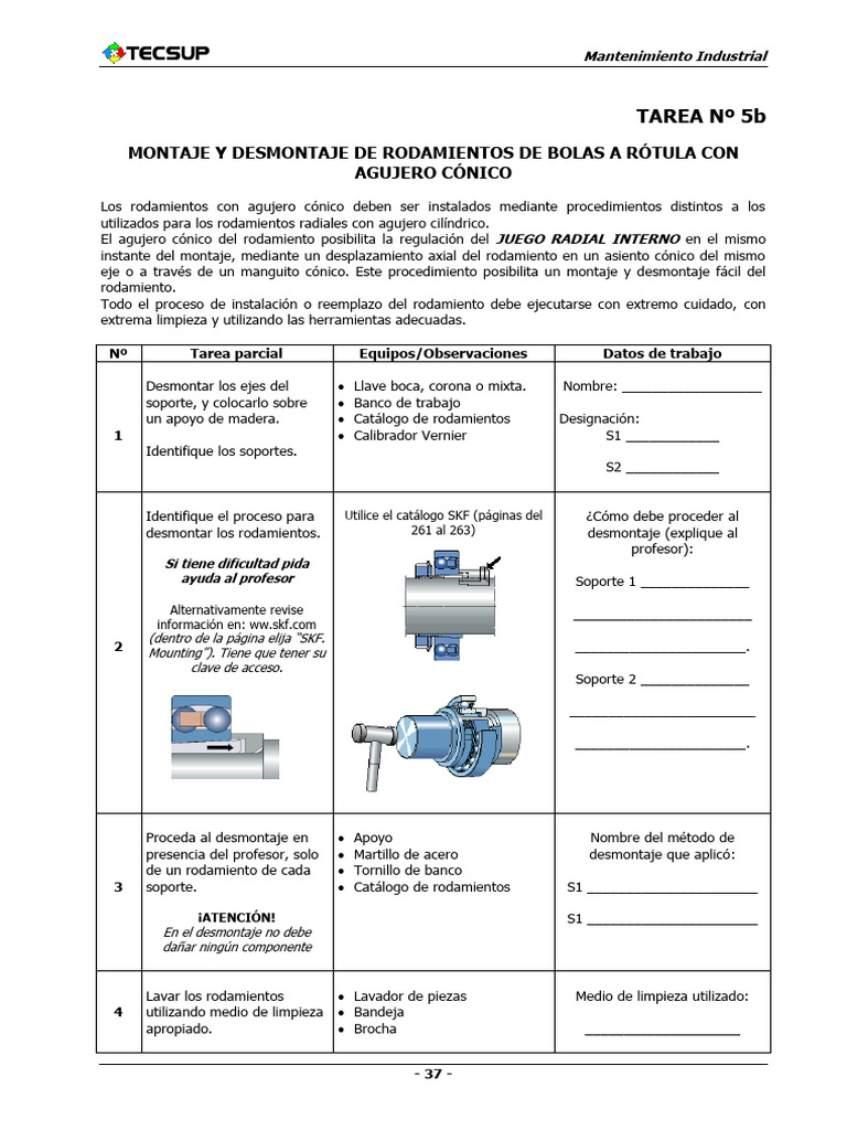 Tarea 5b Rodamiento de Bolas A Rotula | PDF | Bienes manufacturados | Ingeniería mecánica