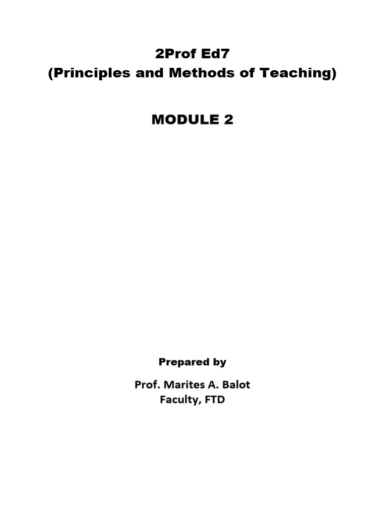 2prof Ed7 Module 2 v2 | PDF | Learning | Motivational