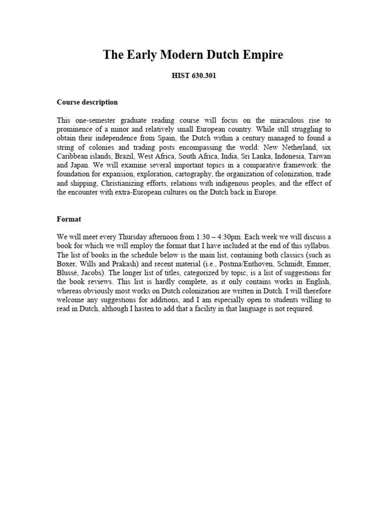 The Early Modern Dutch Empire | PDF | Netherlands | Atlantic Slave Trade