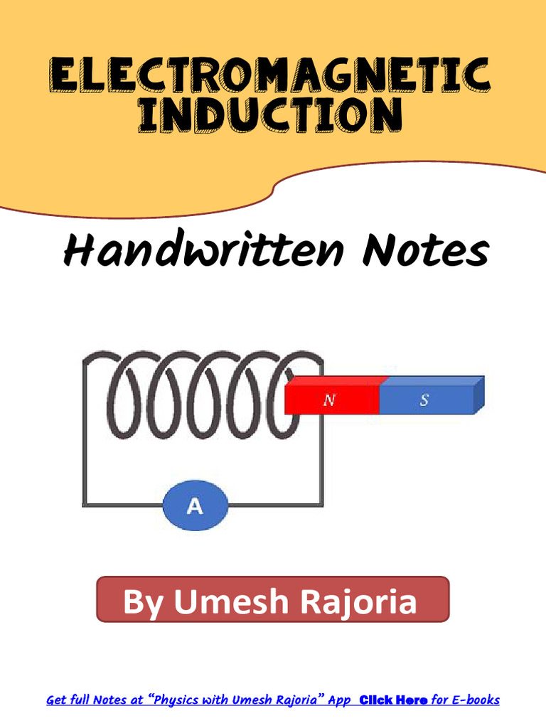 Electro Magnetic Induction | Download Free PDF | Electromagnetism | Electrical Engineering
