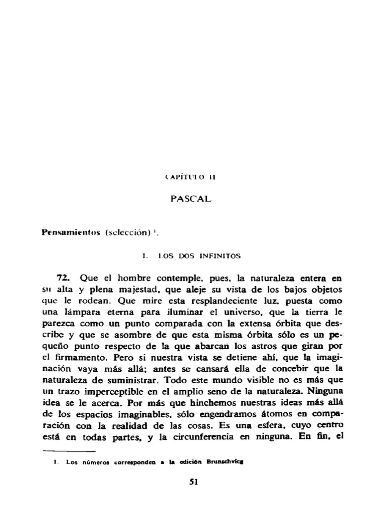Pascal. Texto I | PDF | Razón | Verdad