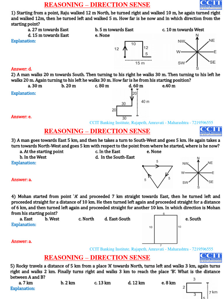 5-Direction Sense | PDF