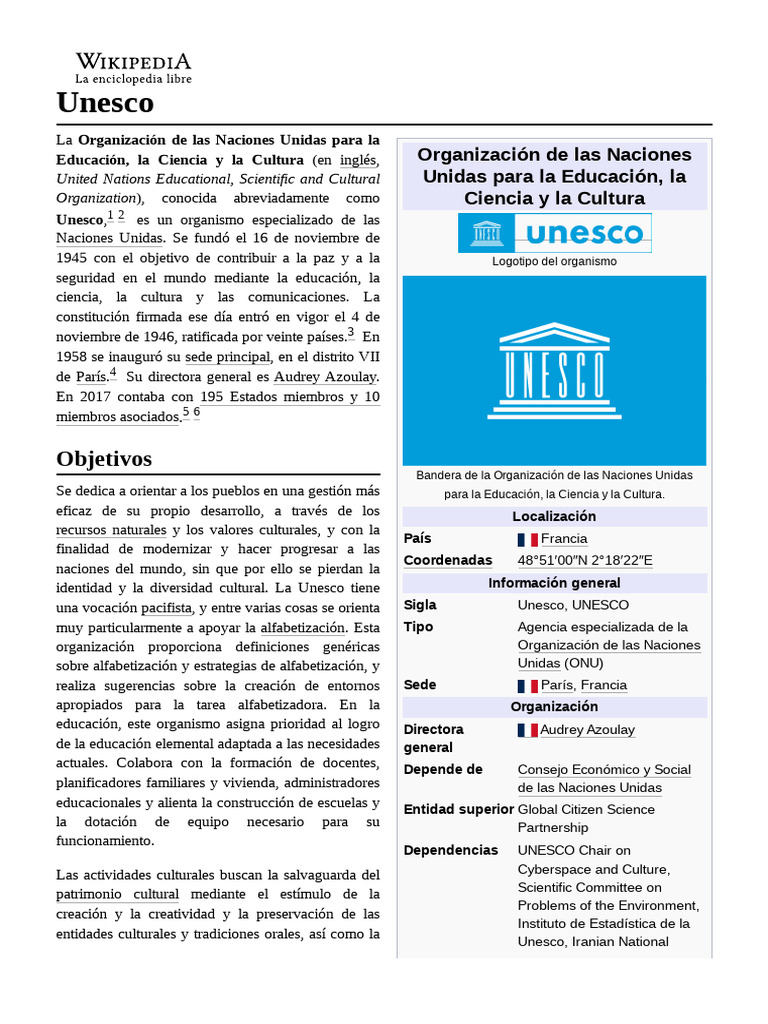 Unesco | PDF | Unesco | Relaciones Internacionales
