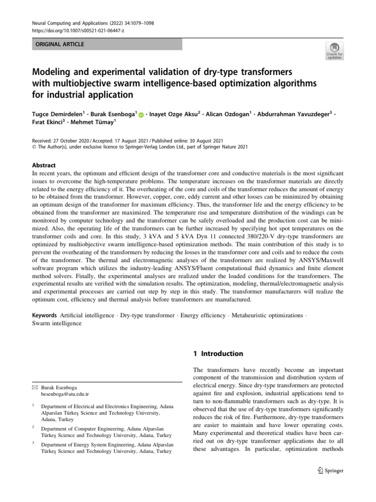 Artigo 2 | Download Free PDF | Transformer | Mathematical Optimization