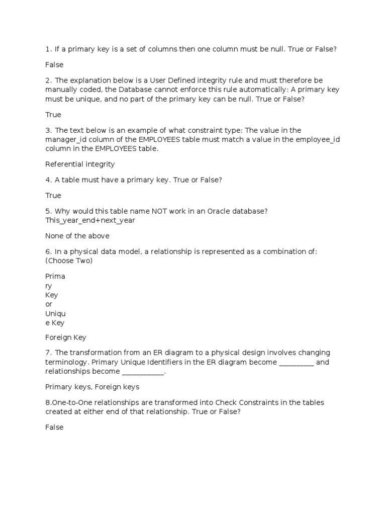 Oracle Academy 40 Pdf Sql Table Database