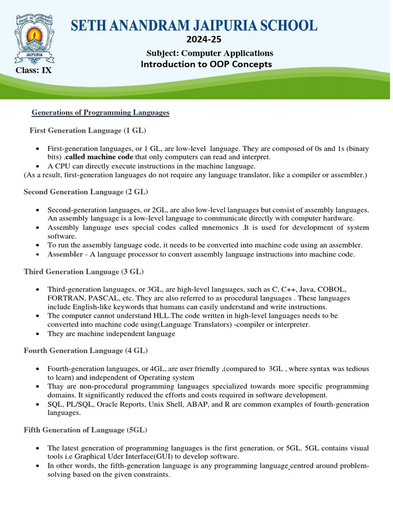 Chp1class925042024114357_0 | PDF | Java Virtual Machine | Class (Computer Programming)
