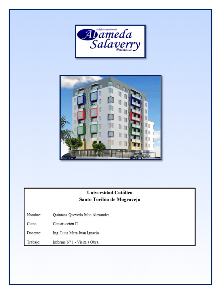 Proceso Constructivo Del Edificio Alameda Salaverry | PDF | edificio | Business