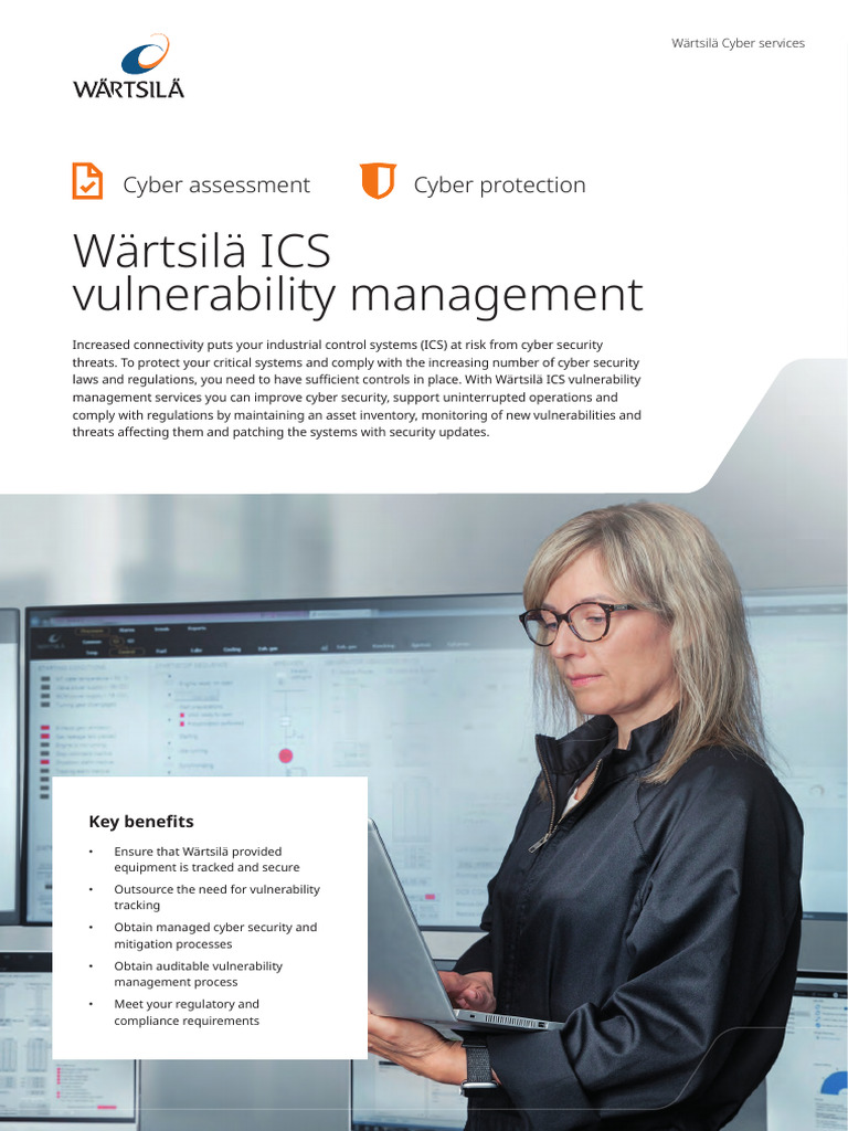 Wartsila Ics Vulnerability Management Leaflet Pdf Vulnerability Computing Computer Security