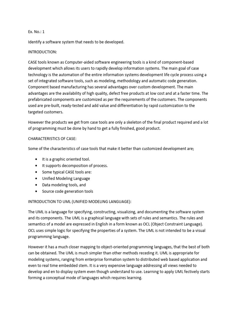 OOSE Lab Manual-1 | PDF | Class (Computer Programming) | Conceptual Model OOSE Lab Manual-1 | PDF | Class (Computer Programming) | Conceptual Model
