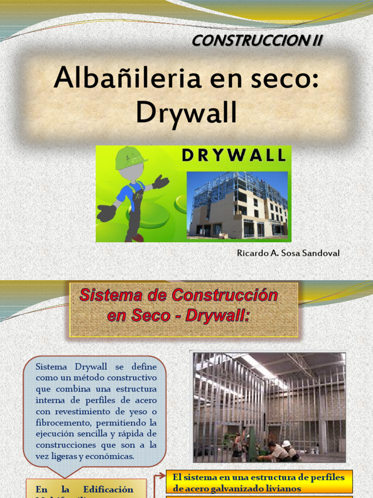 Drywall | PDF | Materiales | Materiales de construcción