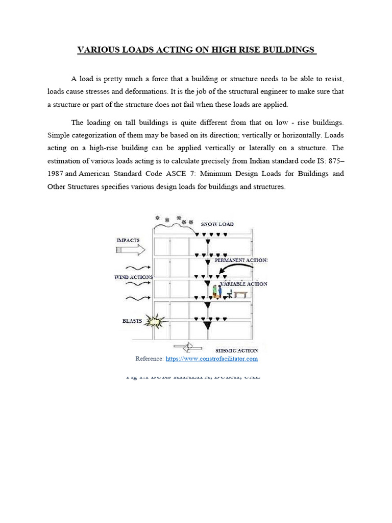 Various Loads Acting On High Rise Buildings | PDF | Earthquakes ...