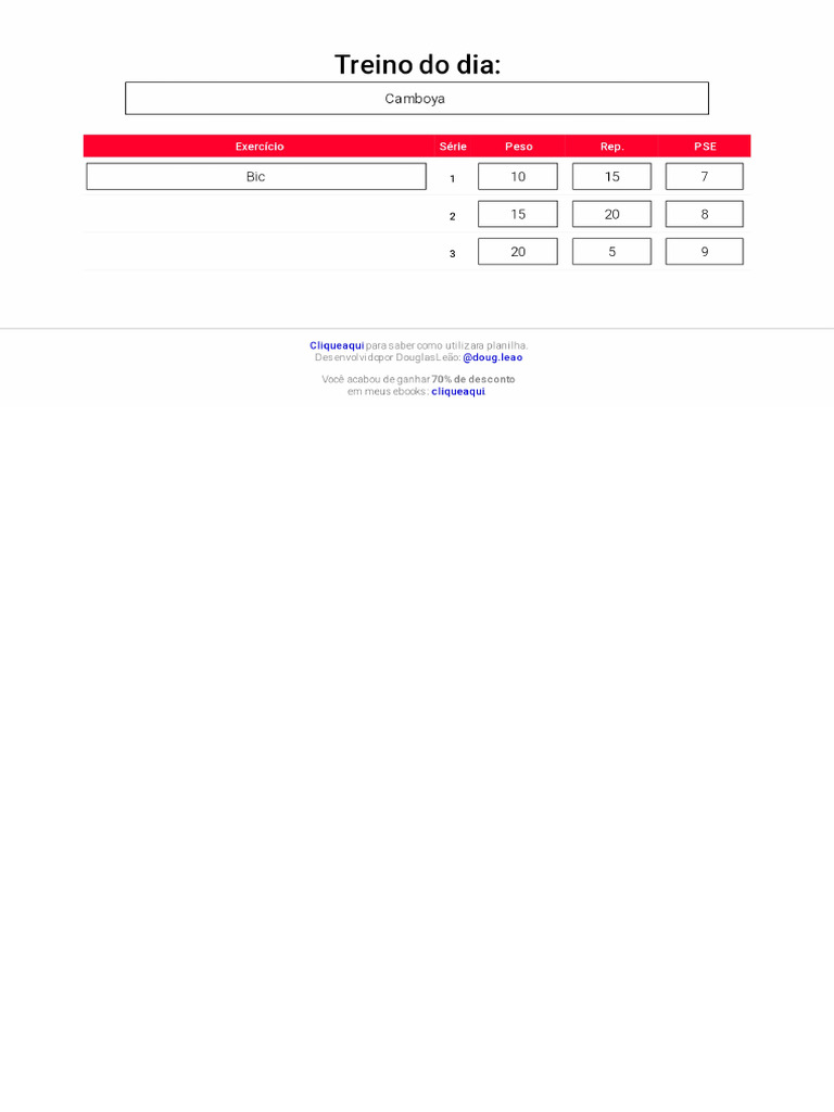 Treino Camboya | PDF