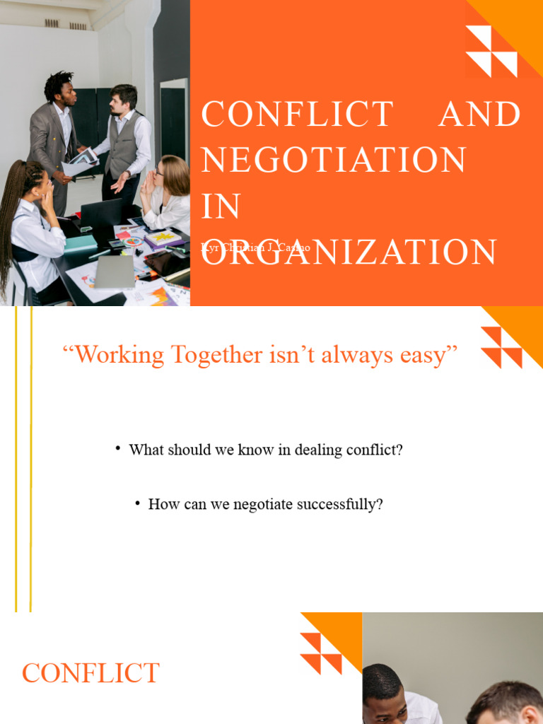 Conflict and Negotiation in Organizations | PDF | Negotiation | Leadership