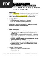 IT402 Digital Documentation Notes Class10 | PDF