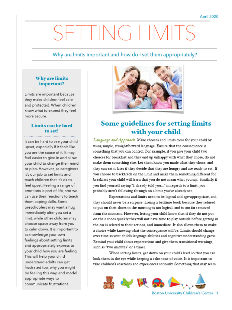 Limit Setting | PDF | Behavioural Sciences | Social Psychology