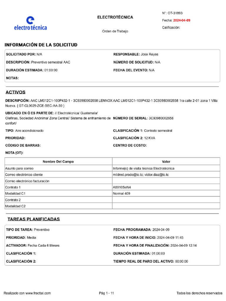Orden de Trabajo OT-31893 2024-04-09_12-25-35 | PDF Orden de Trabajo OT-31893 2024-04-09_12-25-35 | PDF