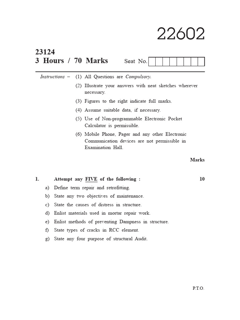22602-2023-Winter-Question-Paper (Msbte Study Resources) | PDF | Corrosion | Concrete