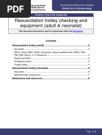Resuscitation Trolley Checklist: Rrcsu | PDF | Cardiopulmonary ...