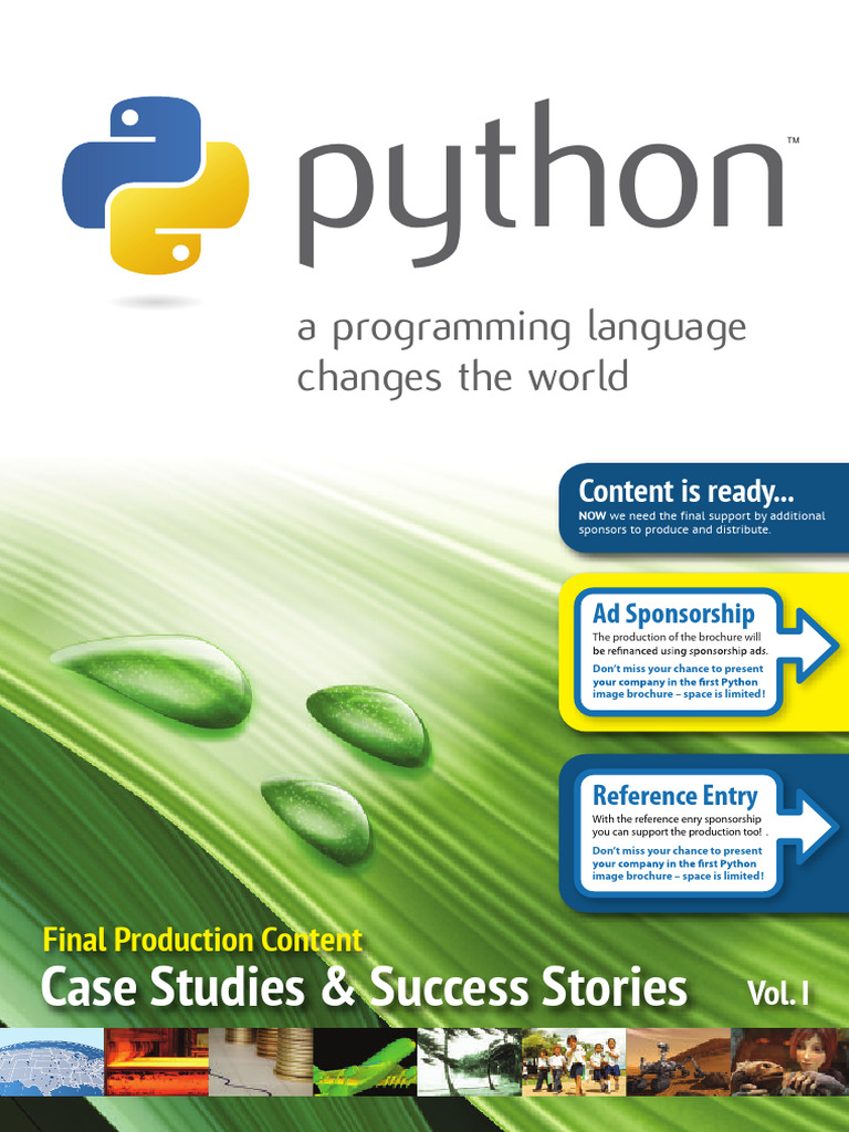 Python Brochure. Case Studies & Success Stories | PDF | Esri | Arc Gis