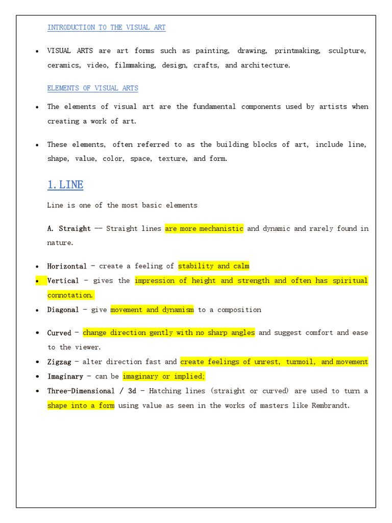 Reviewer Art Appmidterms | Download Free PDF | Drawing | Color