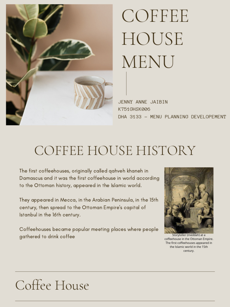 coffee house menu pdf | Download Free PDF | Coffeehouse | Coffee