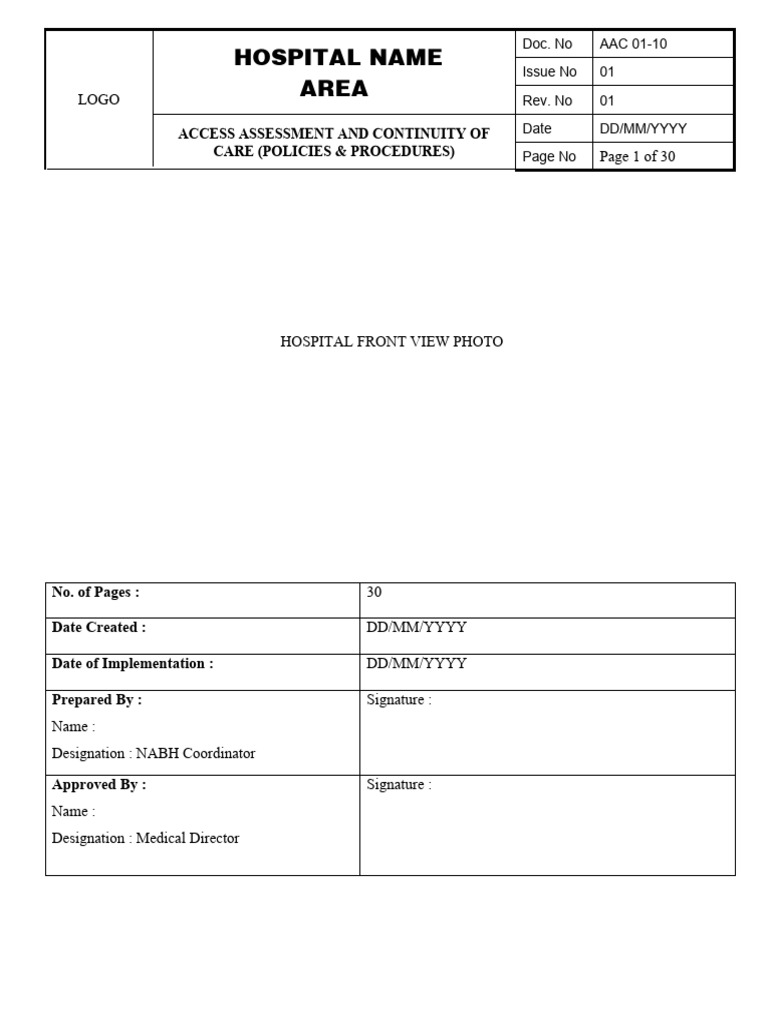 AAC Policies & Procedures | PDF | Patient | Intensive Care Unit