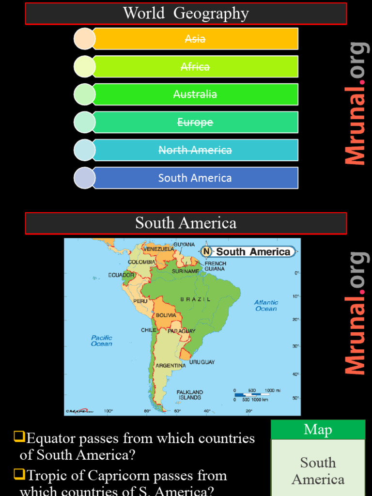 GEO L35 World Geo South America | PDF | Tropics | South America