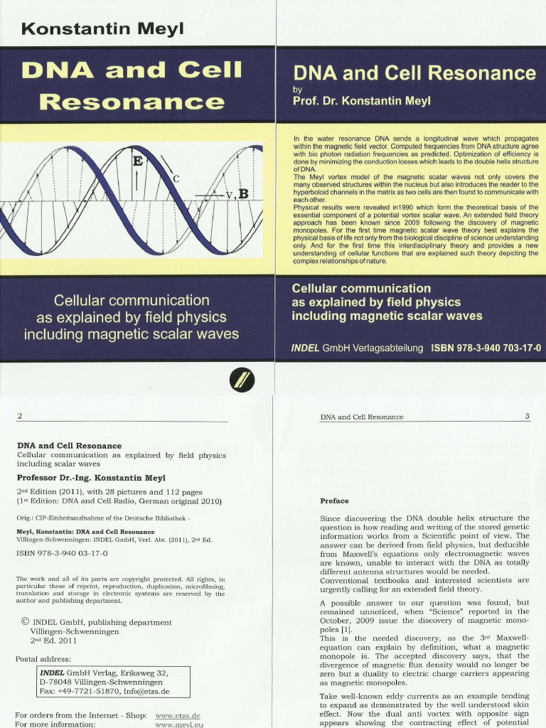 Dna and Cell Resonance 2nbsped 9783940703170 Compress | PDF | Dna | Gene