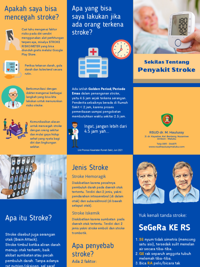 Leaflet - Stroke Sekilas - RSUD Dr. M. Haulussy | PDF