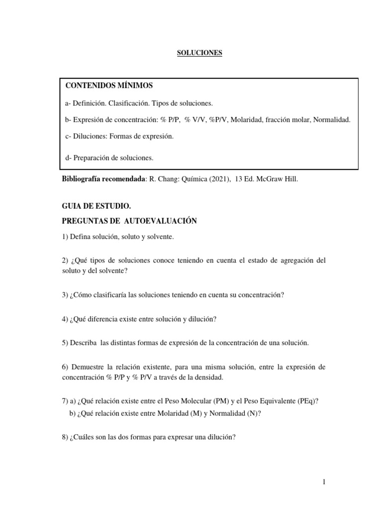 TP Ejercicios Soluciones | PDF | Concentración | Materiales