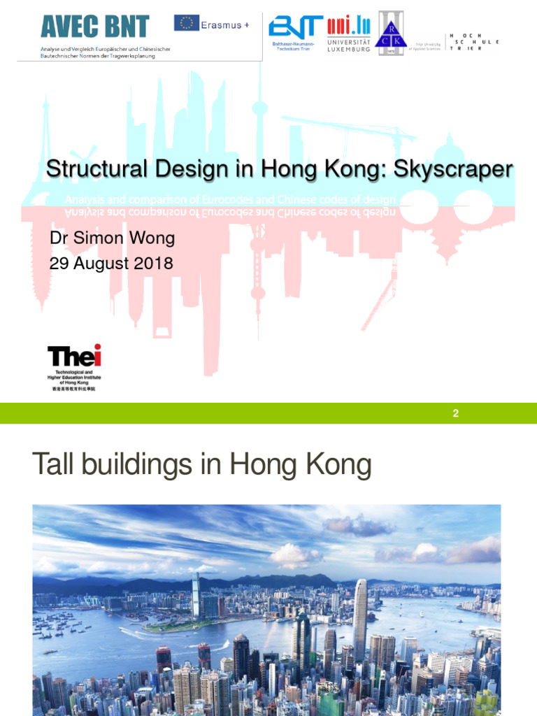 Structural Design in Hong Kong Presentation From Simon Wong 29.08.2018 | PDF | Precast Concrete ...